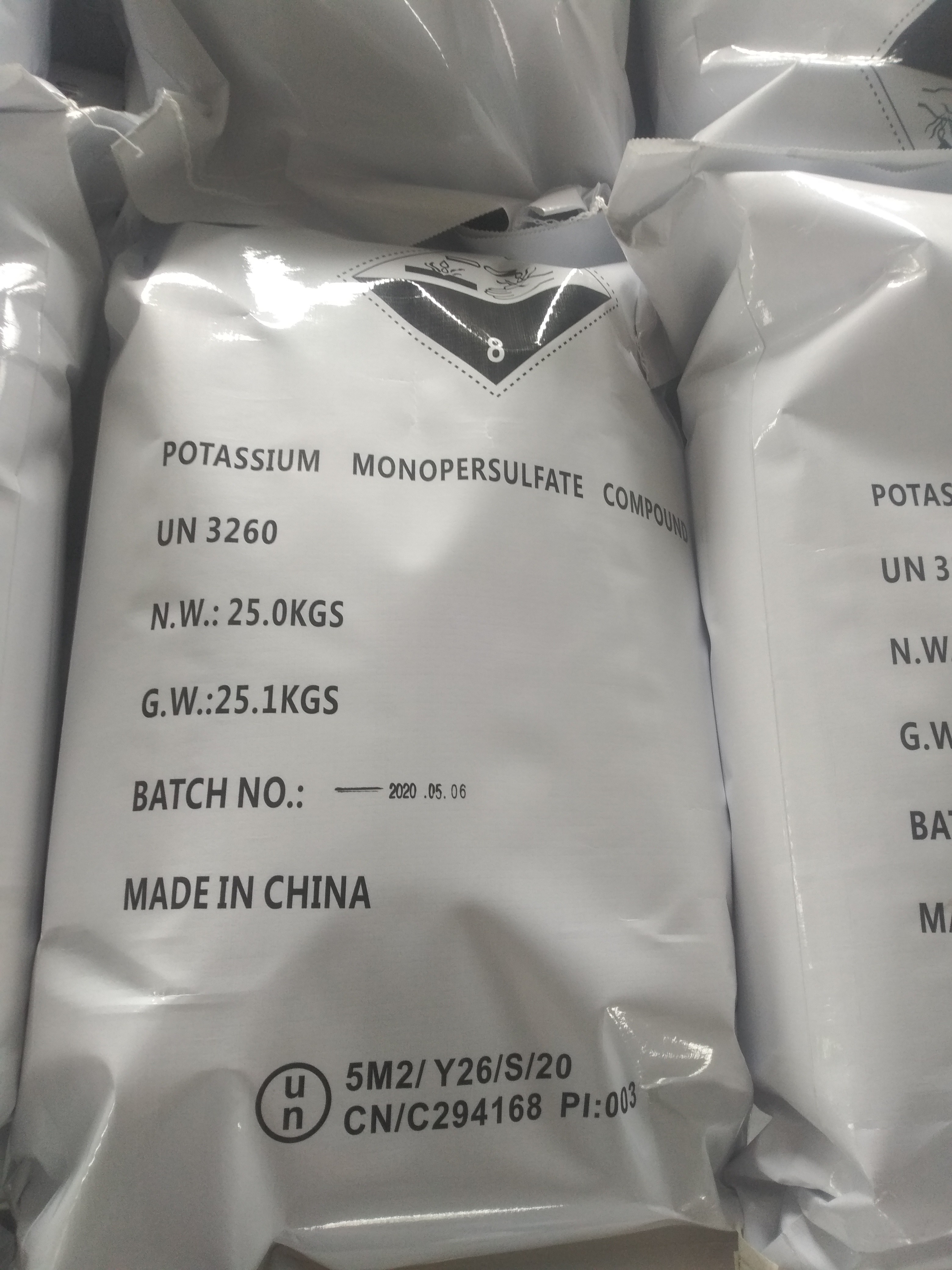 CAS 70693-62-8 Potassium Peroxymonosulfate Compound Used In PCB Industry